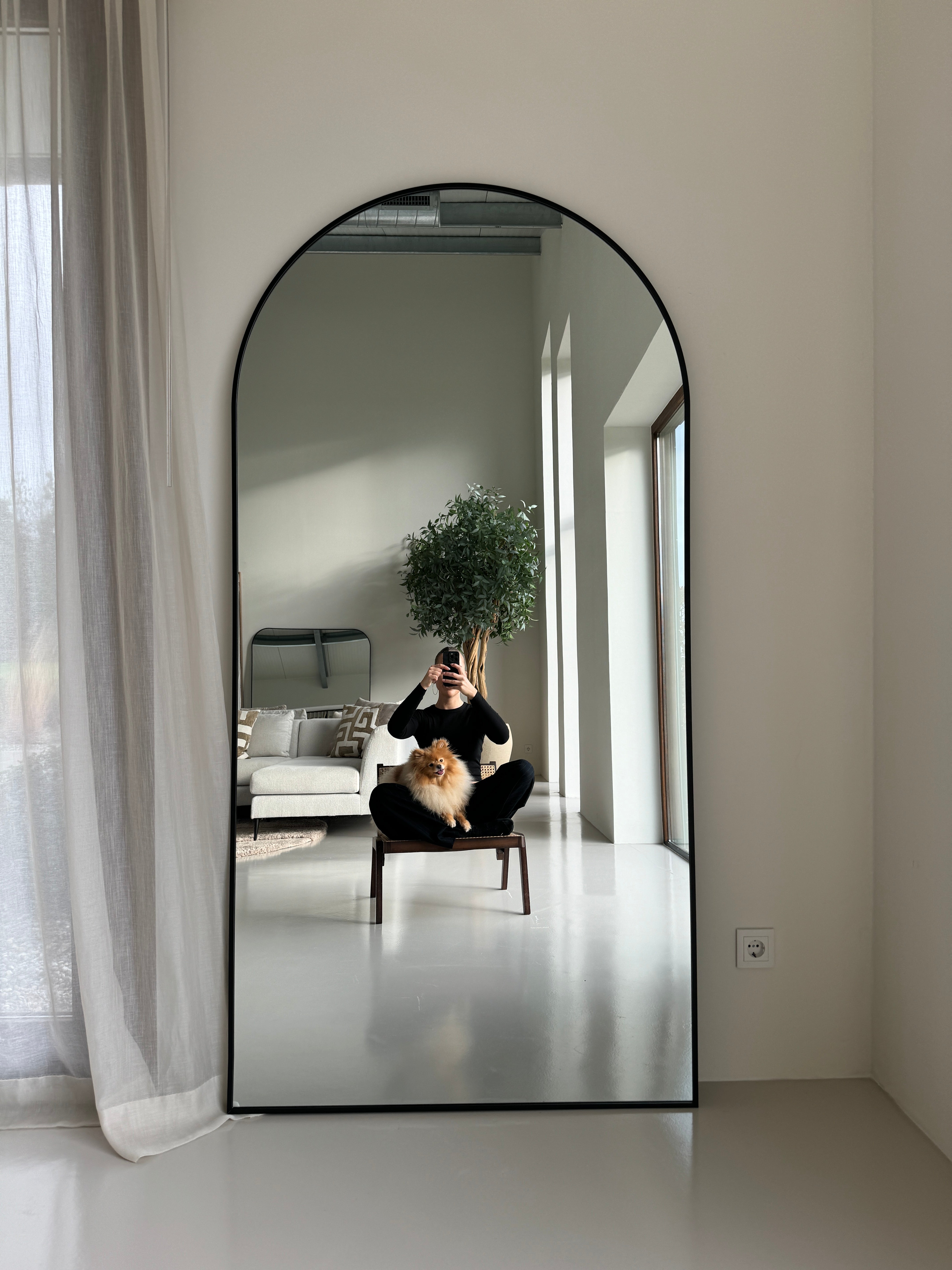Moon Loft mirror | 200cm x 100cm Zwart (DIRECT LEVERBAAR) – BOLDER LOFT